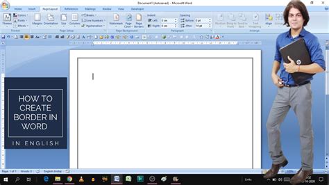 how to create border in word how to create border in ms word how to add page border in word