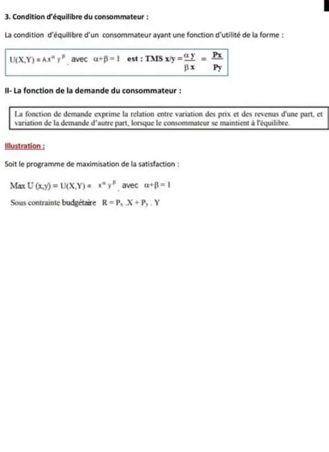 Bac Econmie Et Gestion Economie Chapitre 1 Le Comportement Du