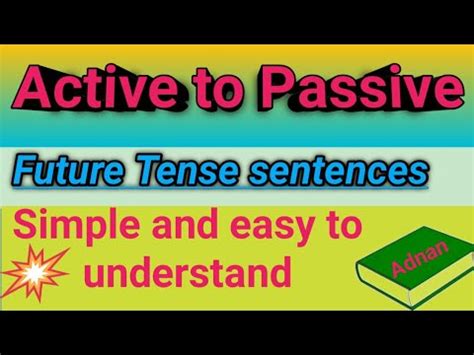 Active Voice To Passive Voice Of Future Tense Learn To Change Active