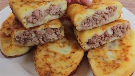 Boulettes de pommes de terre farcies à la viande hachée recette