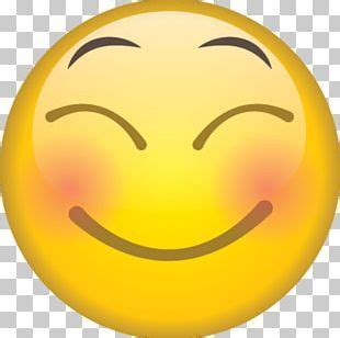 An Emoticive Smiley Face With Eyes Closed And Smiling Transparent