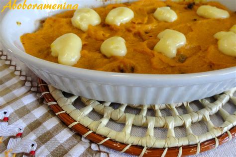 Abóbora Menina Meu escondidinho de carne abóbora cabotiá