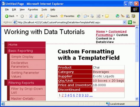Menggunakan Templatefields Di Detailsview Control Vb Microsoft Learn