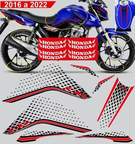 Adesivo Cg Fan Kit Adesivos Interno Roda