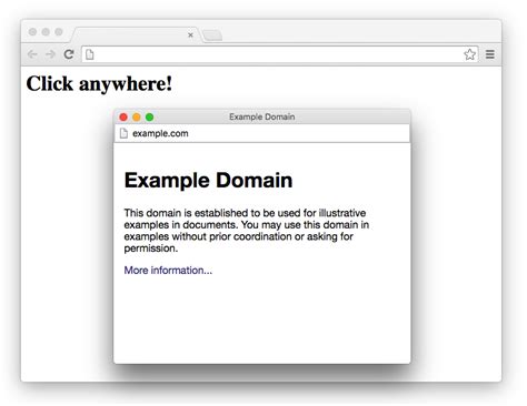 Javascript Popup Window When User Click Anywhere On The Page JQuery