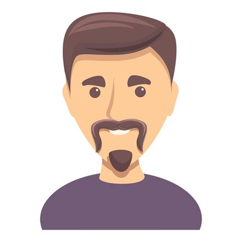 hombre con icono de barba pequeña estilo de dibujos animados 14316272
