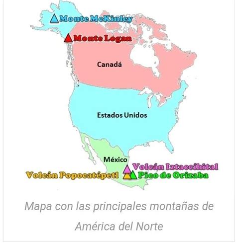 Mapa Conceptual Las Principales Cadenas Monta Osas De America Norte