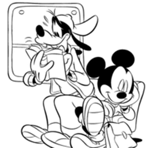 Desenho De Pateta Beb Lendo Para Ursinho Para Colorir Tudodesenhos