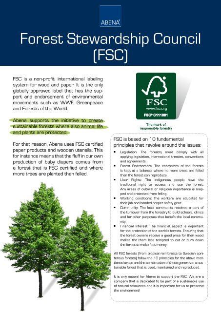 Forest Stewardship Council FSC