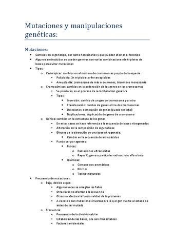 16 Mutaciones Y Manipulaciones Geneticas Pdf