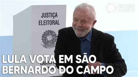 Lula vota em São Bernardo do Campo YouTube