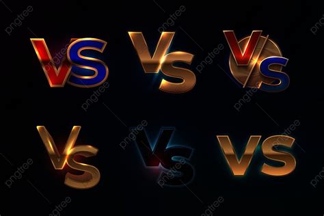Versus Vs Vector Png Images Versus Logo Set Vs Letters Color Gaming