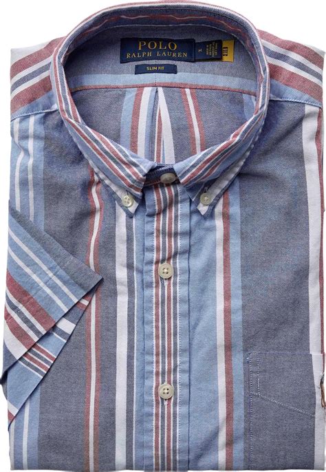 Polo Ralph Lauren Striped Oxford Short Sleeve Shirt Multi Pris