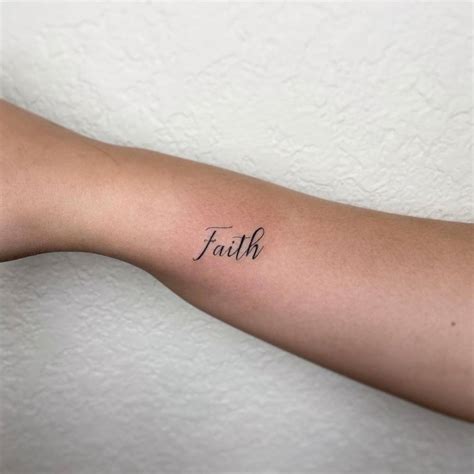 Faith Tattoo Lettering