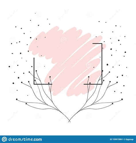 Cap Tulo Con El Icono Aislado Flores Ilustraci N Del Vector