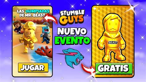 Consigue Esto Con El Nuevo Evento De Mr Beast En Stumble Guys Skin
