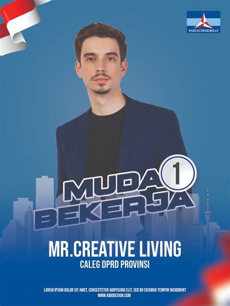 Template Poster Caleg Graphic Design Poster Poster Templates