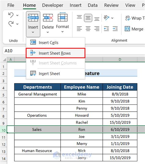 How To Insert Row In Excel 7 Methods ExcelDemy