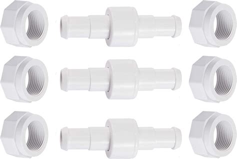 Amptyhub Tuyau pivotant D20 avec écrou de tuyau D15 compatible avec