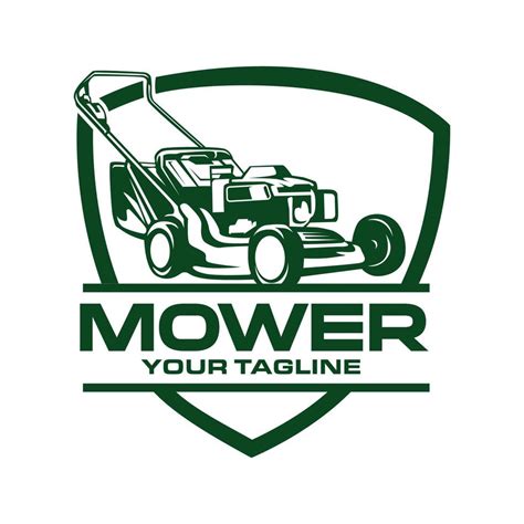 Lawn Mower Logo Template Lawn Gardening Logo Design Vector
