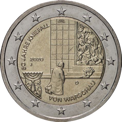 2 Euro Kniefall Von Warschau 2020 J Bfr Deutschland