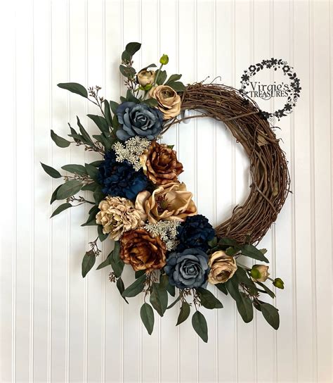Floral Door Wreaths Door Wreaths Fall Autumn Wreaths Winter Wreath