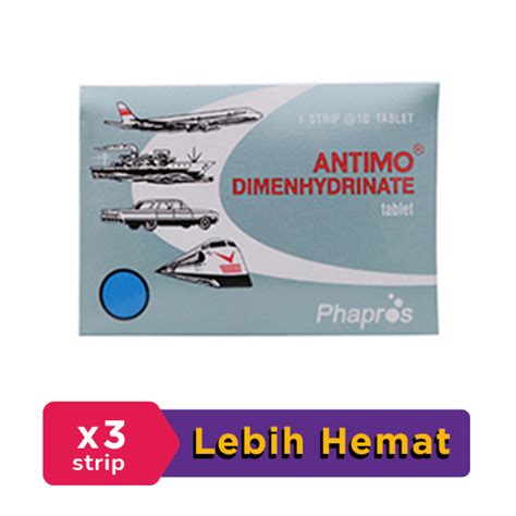 Antimo 50 Mg 3 Strip 10 Tablet Strip Hemat Borongan Kegunaan
