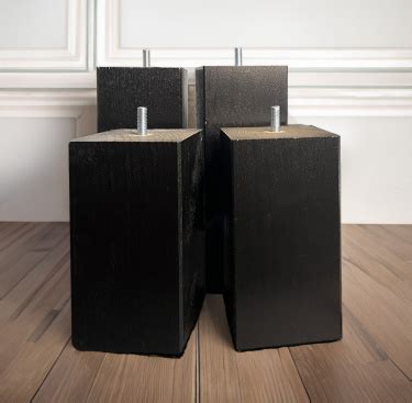 Jeu de 4 pieds carrés I Accessoires pieds I Accessoires de literie