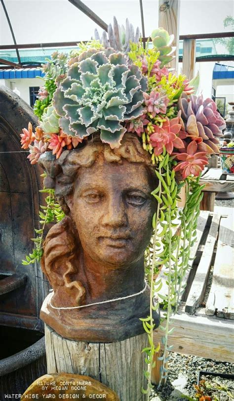 Succulent Head Planter Succulents Head Planters Succulents Diy