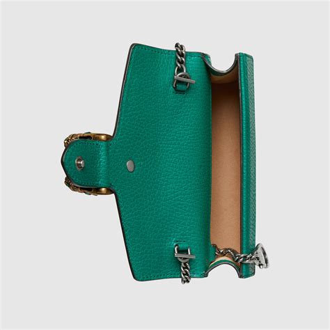 Dionysus Leather Super Mini Bag In Emerald Green Leather GUCCI US