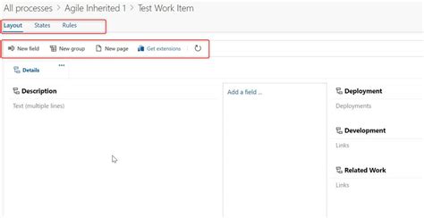 configure inherited processes in azure devops