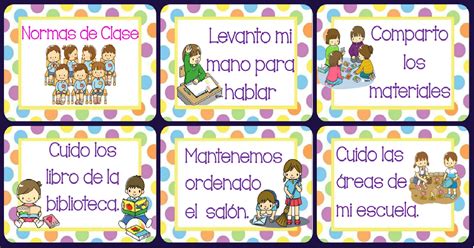 Normas De Clase O Salón Motivo Furima Portada Imagenes Educativas
