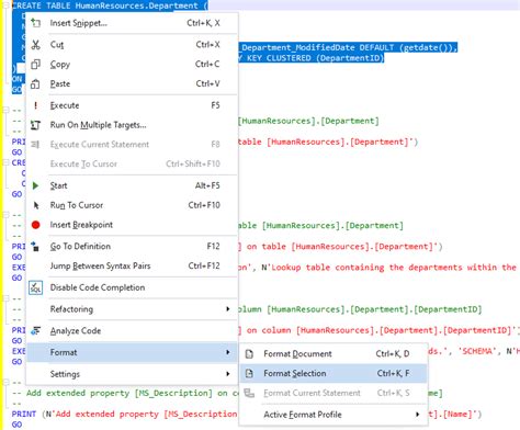 write sql queries with code completion