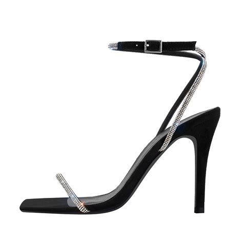 Rhinestones Ankle Strap Stilettos Sandals Onlymaker
