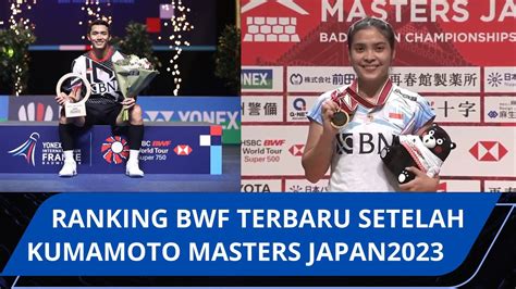 Ranking BWF Terbaru Setelah Kumamoto Masters 2023 Jonatan Ranking 3
