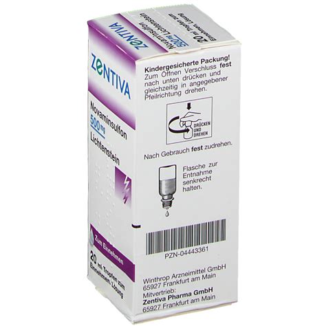Novaminsulfon 500 Mg Lichtenstein Tropfen 20 Ml Shop Apotheke