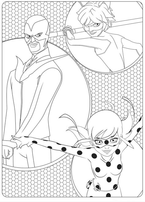 Miraculous Ausmalbilder Ladybug Und Cat Noir Zum Drucken