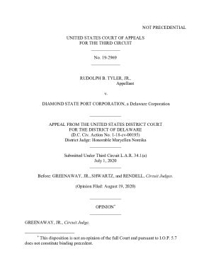 Fillable Online NOT PRECEDENTIAL FOR THE THIRD CIRCUIT UNITED STATES