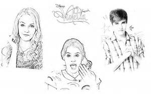 Violetta Photo Sans Colorier Coloriages Faciles Pour Enfants