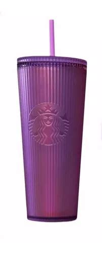 Vaso Starbucks Morado Purple Stripe Cuotas Sin Inter S