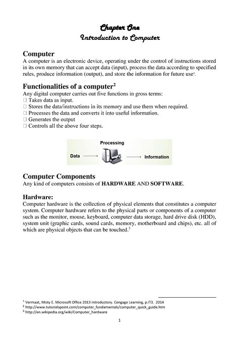 introduction to computer chapter one introduction to computer computer a computer is an