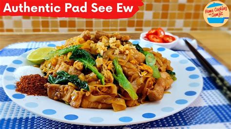 Authentic Thai Pad See Ew Recipe Thai Stir Fry Noodles Youtube