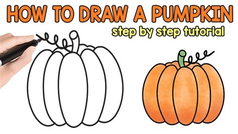 How To Draw A Pumpkin Easy Step By Step Mirella Mata