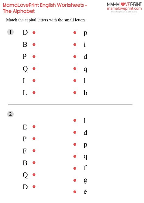 MamaLovePrint Grade 1 English Worksheets Alphabet Practice A To Z