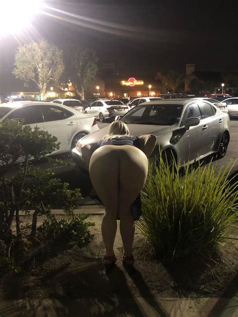 Flashing Ass In Parking Lot