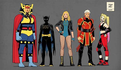 Artwork The Full Birds Of Prey Lineup By Leo Romero Rdccomics