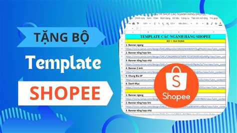 Tặng bộ template trang trí Shopee các ngành hàng Chỉnh sửa bằng Canva