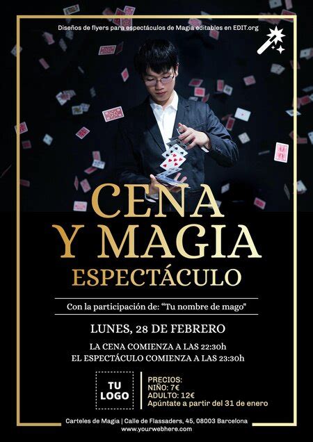 Crea Carteles De Magia Con Plantillas Editables