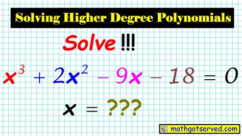 3 how solve higher degree polynomial by factoring by grouping youtube