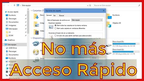 Tutorial Como Quitar Acceso Rapido De Windows 10 YouTube